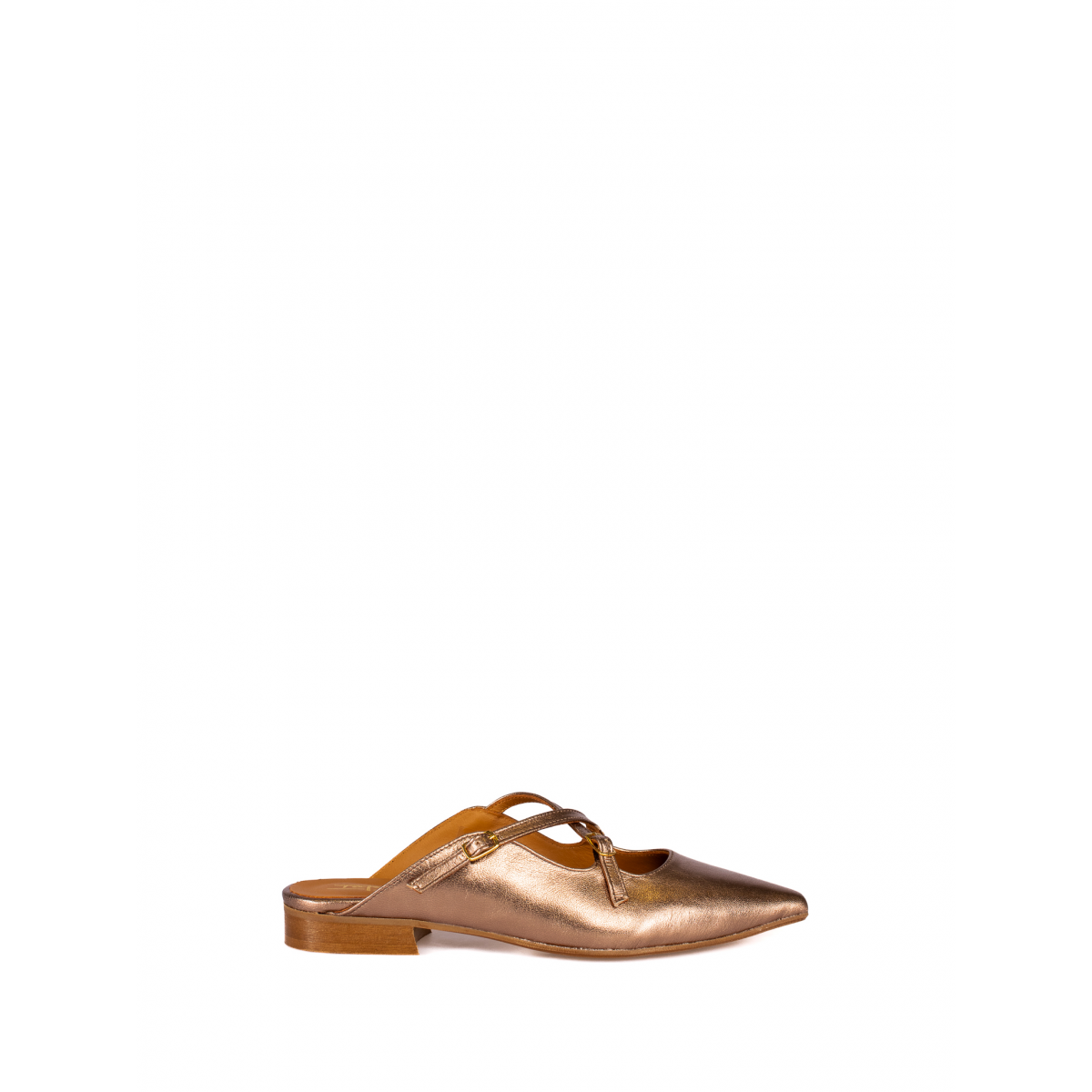 Laminated Leather Mule with Buckles - V25SS369-T1558-LBZ - Tapadas