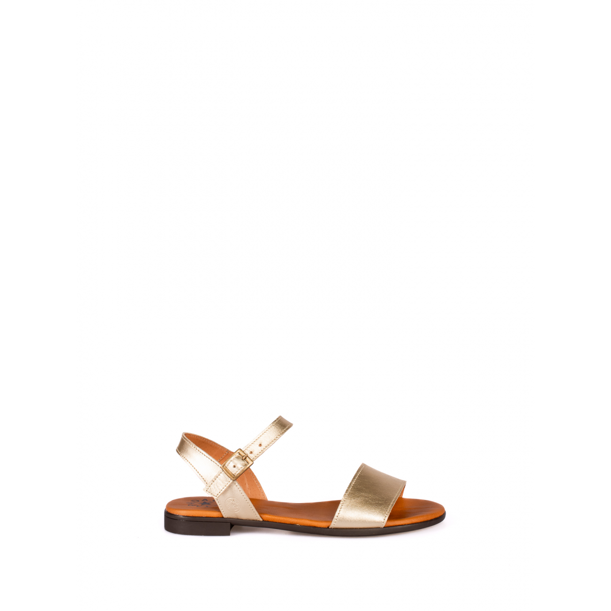 Classic Flat Leather Sandal - V25SS244-T668-PCHA | Tapadas